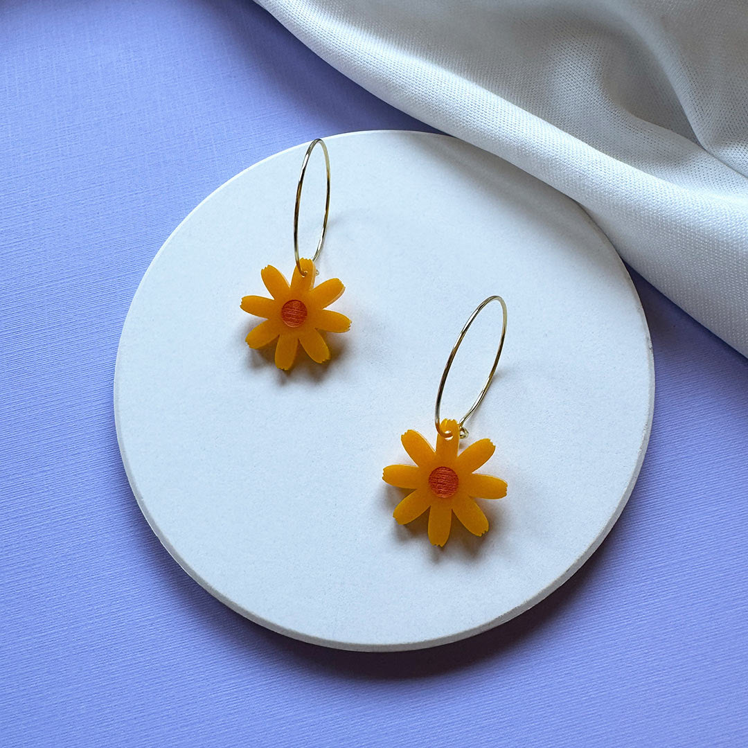 1,000 Yellow Daisies Hoops – The Crafted Makerie